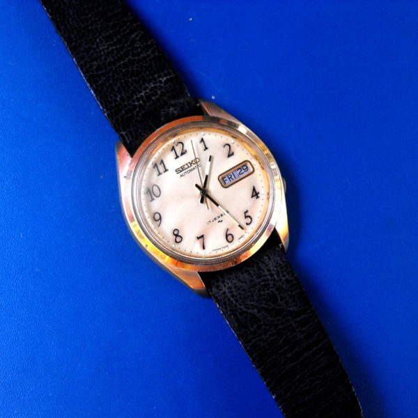 Seiko Watch Men's Automatic 7009-8219 Gold tone 17 Jewel | WatchCharts ...