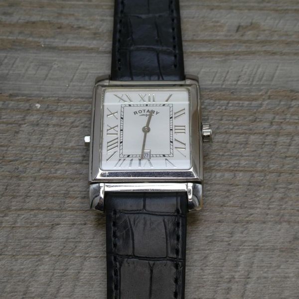 Rare Men's Swiss Rotary Revelation Double Dual Face Reverso Reversible ...