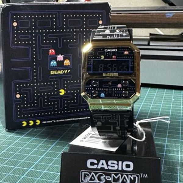 Casio A100WEPC Pac-Man Limited Edition Digital Watch - Retro Gaming ...
