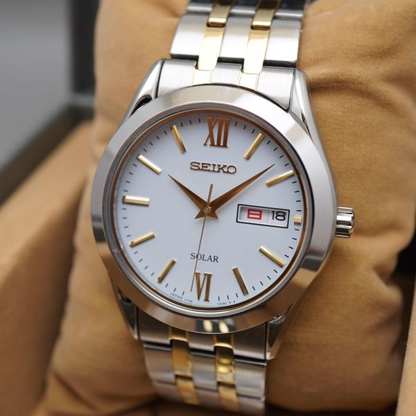 [WTS] Seiko Selection SBPX085 V158 Gold Two Tone White Dial Solar Quartz Watch - $120 ...