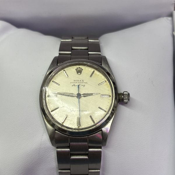 VINTAGE GENTS ROLEX 5500 AIR KING AUTOMATIC WATCH STAINLESS STEEL c1957 ...