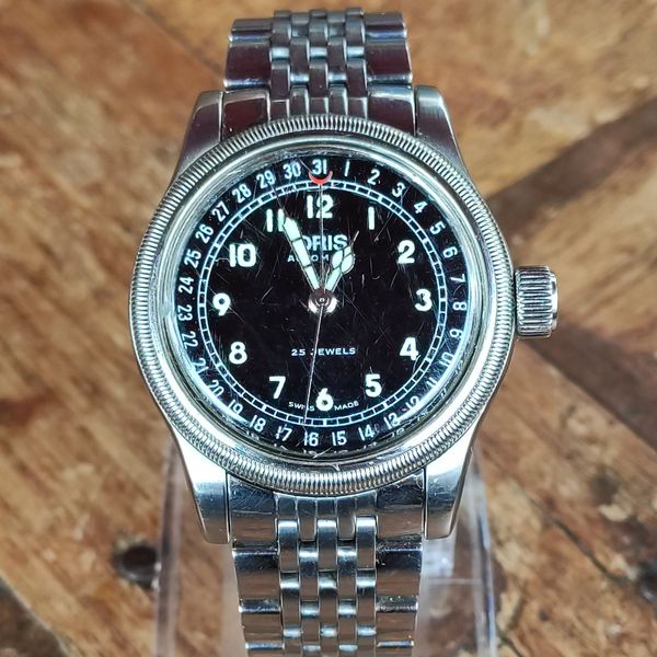ORIS Big Crown Automatic Watch Ref. 7543 Pointer Date Black Dial ORIS ...