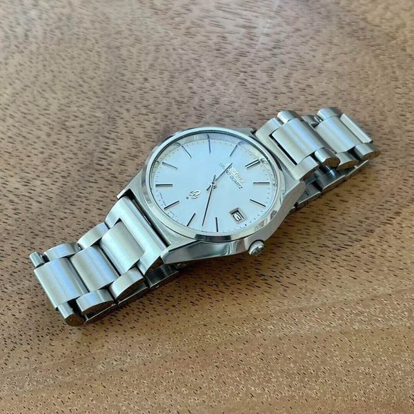 SEIKO Grand Quartz 4842-8110 Vintage 36mm Stainless Steel Quartz Watch ...