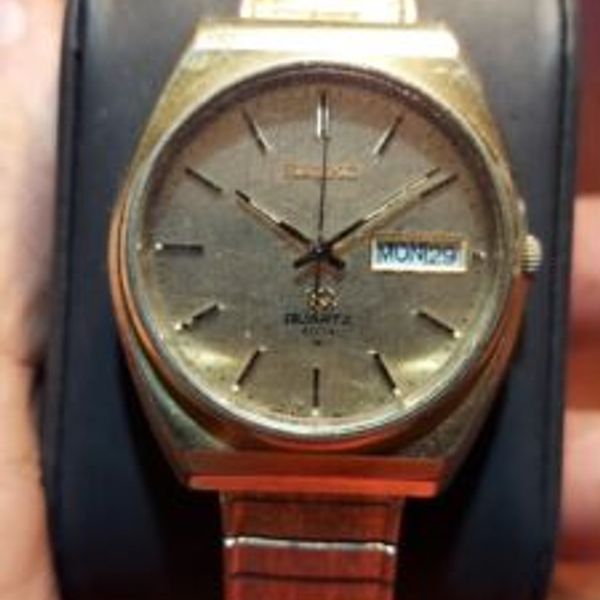 Seiko Sq 4004 Gold Tone Mens Vintage 1970s Watch Early Quartz ...