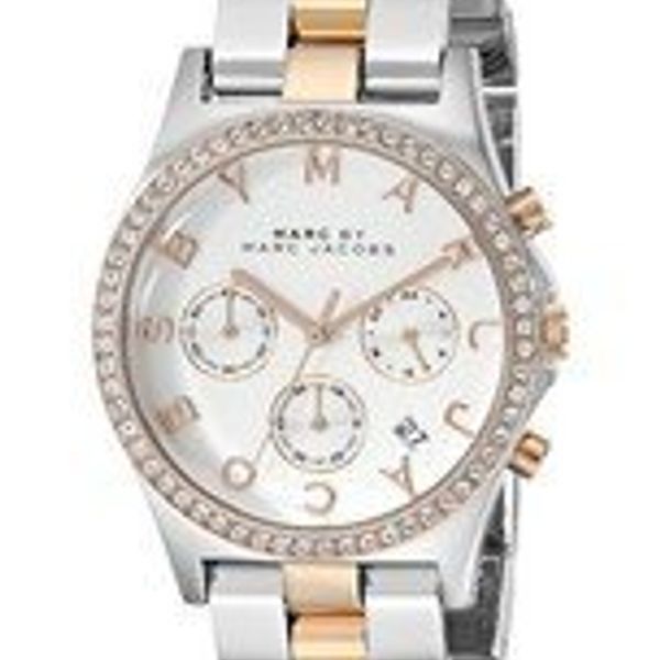 FS: Marc By Marc Jacobs Henry Chronograph Crystals Silver Dial MBM3106 ...