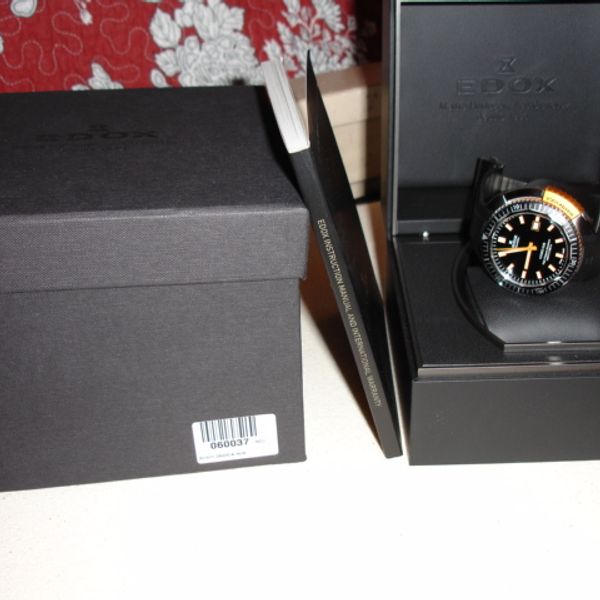 FS: Edox Hydro-Sub Master Lock (Automatic) on Black Rubber Strap ...
