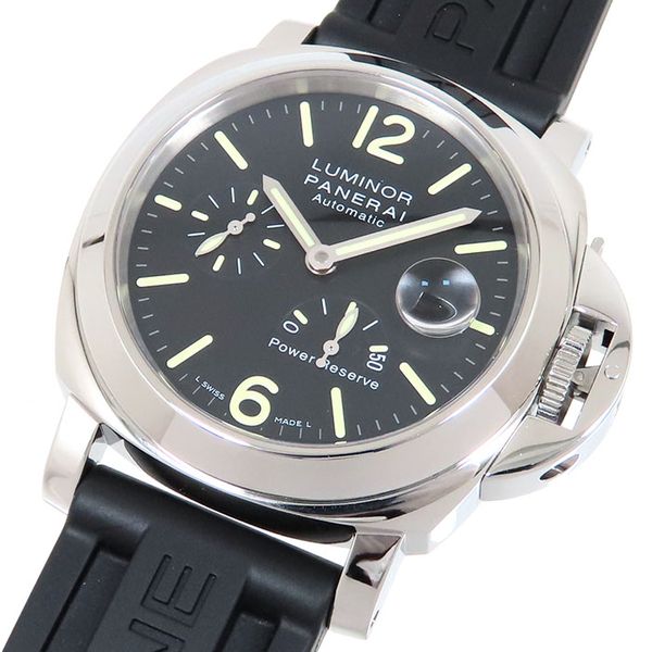 PANERAI Panerai Luminor Power Reserve PAM01090 Black Dial SS Stainless ...