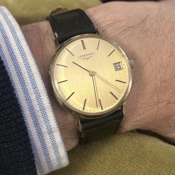 VINTAGE LONGINES MENS GOLD PLATED MECHANICAL WIND UP WATCH ...