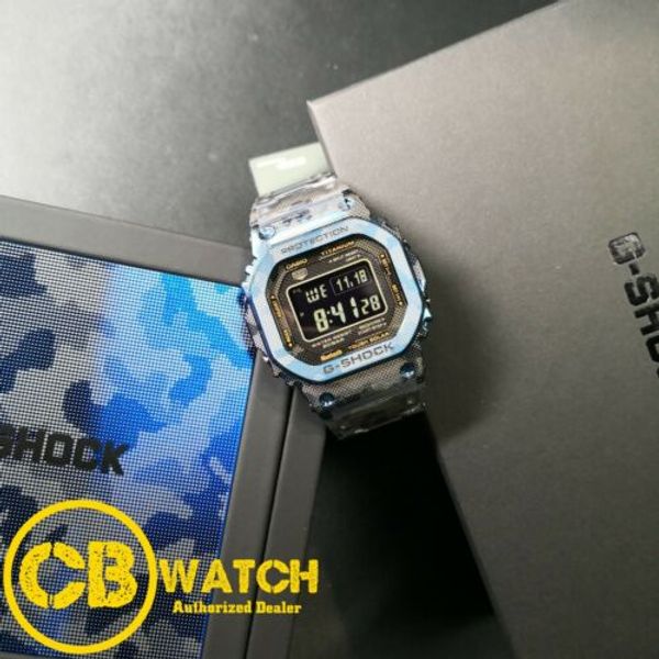 G-Shock Limited Edition Titanium Blue Camo Bluetooth Watch GShock GMW ...