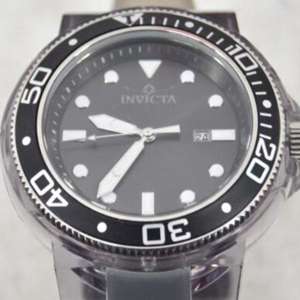 Invicta Pro Diver Men's Watch 51.5MM Grey Transparent (9433K ...