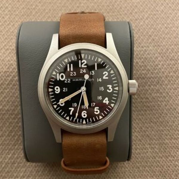 Hamilton H69439531 Khaki Field Mechanical Men's Watch Black Dial ...