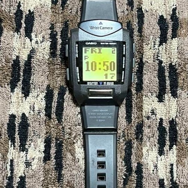 Vintage CASIO Wrist Camera WQV-10 Digital Men's Watch From Japan ...