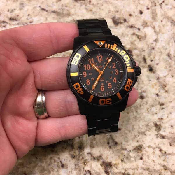 FS: Nite Watches NATO, Orange Tritium Illumination, 2 OEM Straps ...