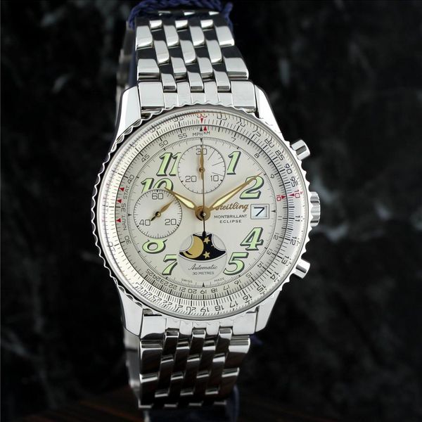 fs: Breitling Navitimer MONTBRILLANT ECLIPSE Moonphase Chronograph ...