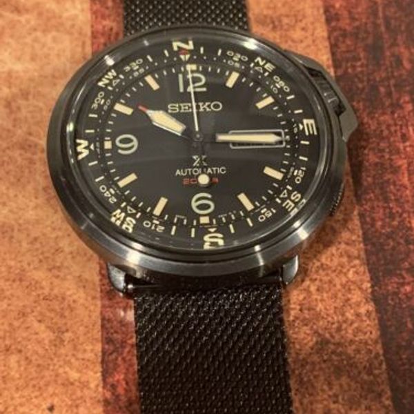 Pre- Owned SEIKO Prospex SRPD33K1 Automatic 20 Bar Land Series Compass ...
