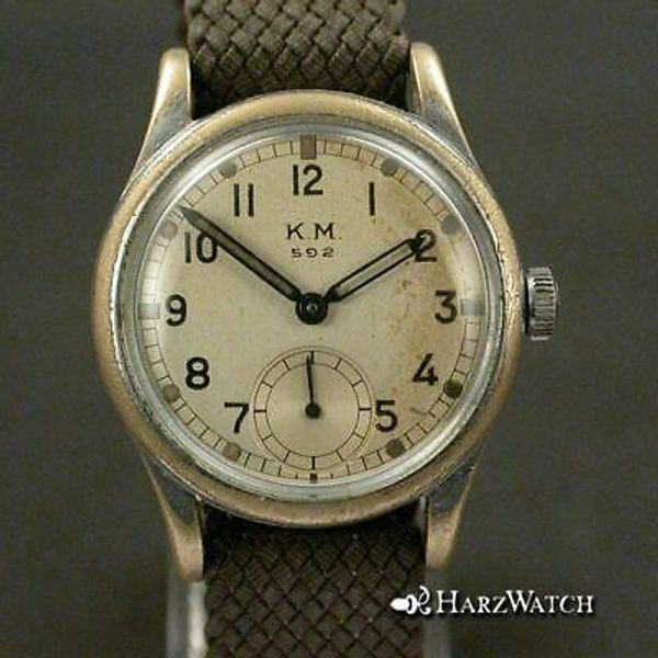 Original ww2 Deutsche Kriegsmarine KM 592 Armbanduhr Deutsche Marine ...