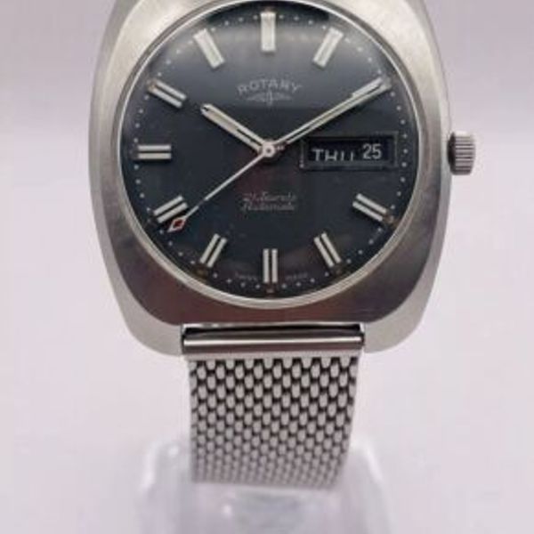 Vintage (1970s) ROTARY automatic, cal. AS 1916, 21 jewels, Quickset ...