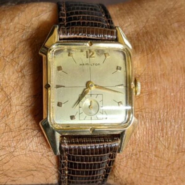 Vintage Hamilton Murray 10K Yellow Gold Filled Watch 730 17J Serviced ...