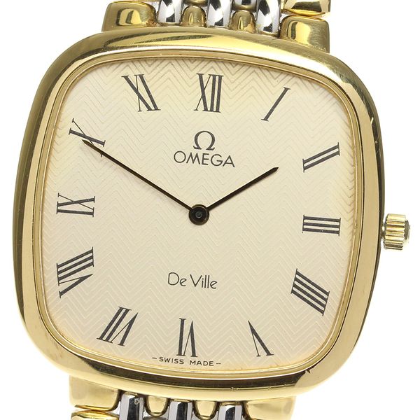 With warranty [OMEGA] Omega Devil Square Quartz Men [Used ...