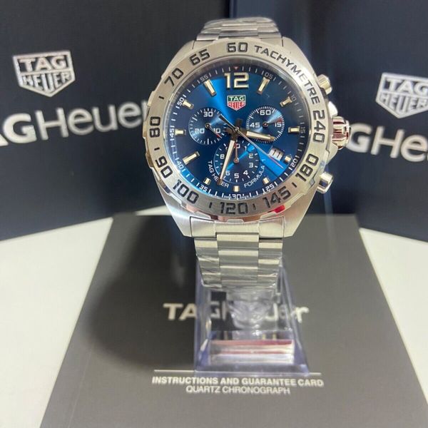 TAG Heuer Formula 1 Chronograph Blue Dial Men's Watch Ref. CAZ101K ...