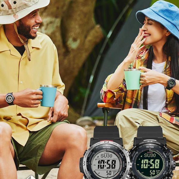 CASIO PRO TREK PRW-35Y-3JF Climber Triple Sensor Solar Atomic Digital ...