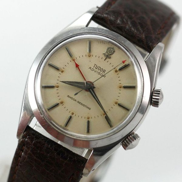 FS: Vintage 1950's Tudor 7926 Advisor Alarm Watch w/Cream Dial ...