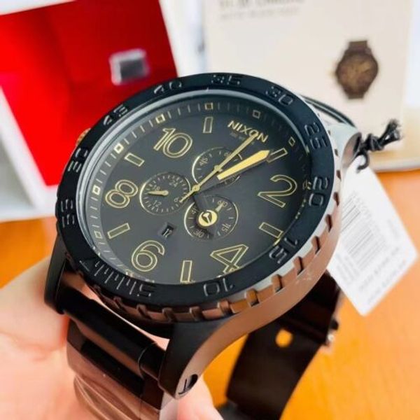 Nixon Watch A0831041 51-30 Chrono MATTE BLACK GOLD A083-1041 genuine ...