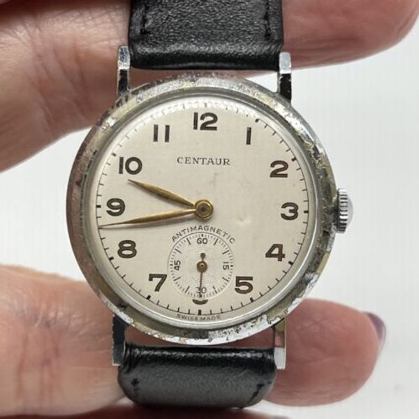 Vintage Late 1950's Art Deco Gent's Swiss Watch by Centaur EBY730 ...