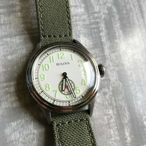 J Crew Bulova Air Warden Watch 38.5 mm Miyota Japan | WatchCharts ...