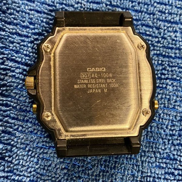 Vintage Casio Alarm Chronograph Analog Digital Watch AQ 100W Needs ...