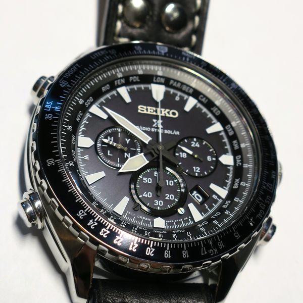 FS: Seiko Radio Sync Solar Pilot?s Watch, SSG001, w OEM Bracelet plus ...