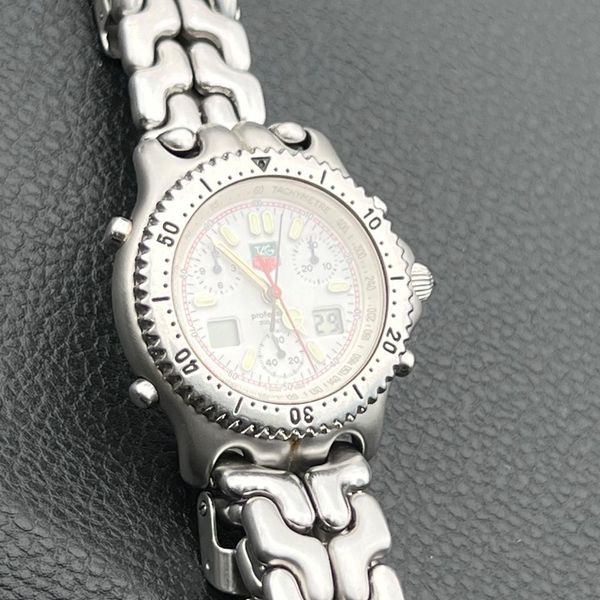 TAG Heuer SEL Cream Men's Watch - CG1111-0 Ayrton Senna Chronograph ...