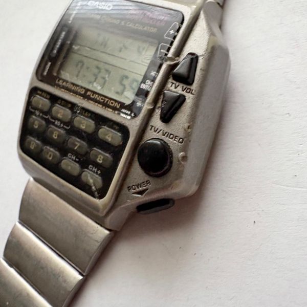 VINTAGE CASIO REMOTE CONTROL WATCH CMD-40 MADE IN KOREA - METAL ...