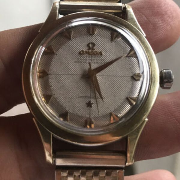 Omega Constellation Chronometer, Cal 505, Textured dial, Gold/SS, Ref ...