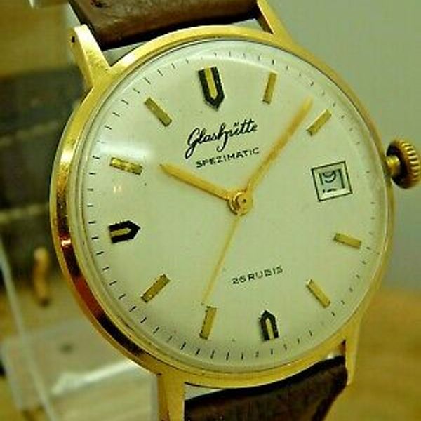 GUB vintage Glashutte Spezimatic 26 rubis jewel watch cal 75 automatic ...