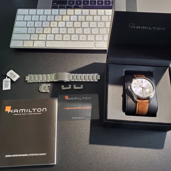 FS - Hamilton Khaki Aviation Pilot Day Date Auto. H64615145 ...