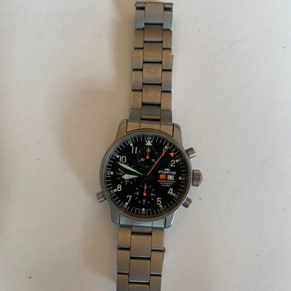 Fortis Flieger Alarm Chronograph Stainless Steel, 599.10.170 Perfect ...