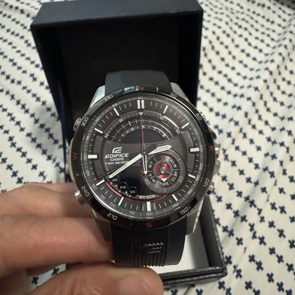 Casio Edifice Chronograph Twin Sensor Men's Watch ERA-200B-1AV ...