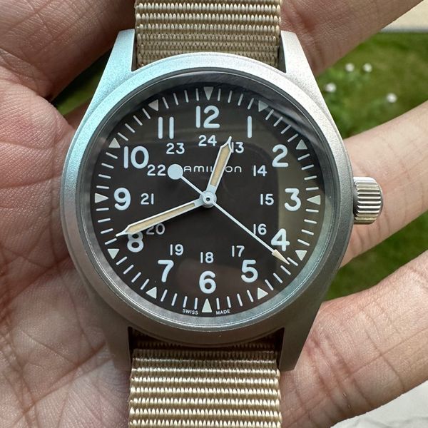 [Full Set] Hamilton Khaki Field Mechanical Brown Dial H-50 Movement ...