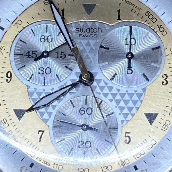 SWATCH SR936SW Swiss Chronograph Analog Menâ s Watch Gold Color ...