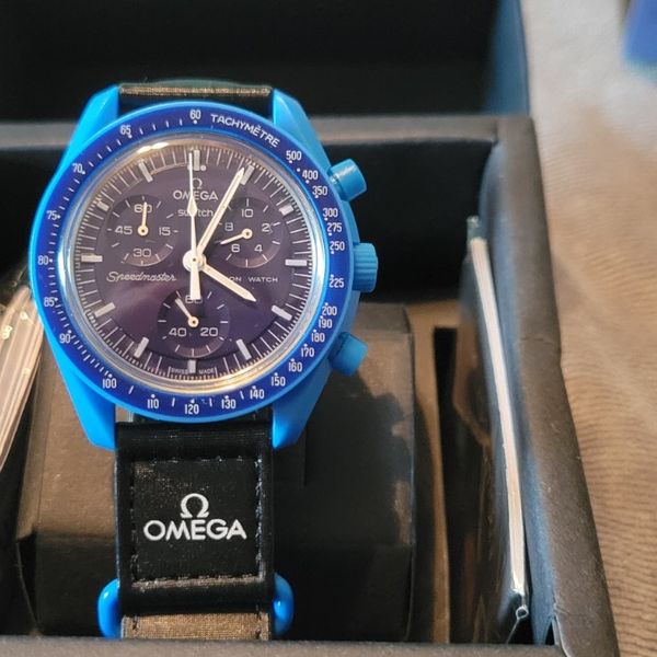 OMEGA x Swatch Moonswatch Mission Neptune Watch | WatchCharts Marketplace