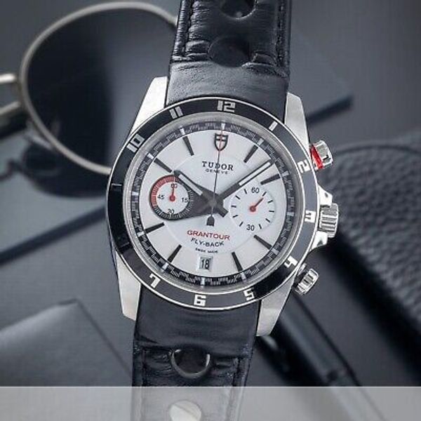 Tudor Grantour Chronograph Fly-Back Steel Automatic Men's Watch Ref ...