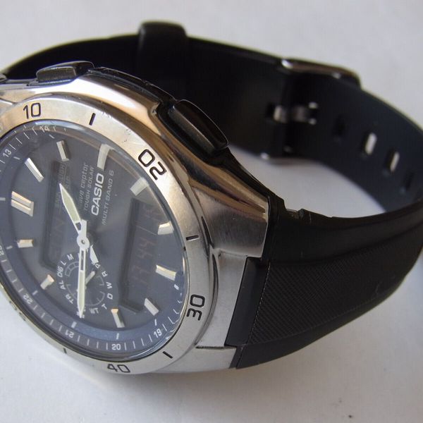 CASIO WAVE CEPTOR TOUGH SOLAR WVA-M650 +BOX & PAPERS MEN'S ...