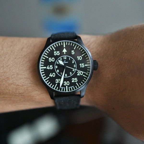 LACO BIELEFELD TYPE-B PILOT AUTOMATIC WATCH, 42 MM, MADE IN GERMANY, 2 ...