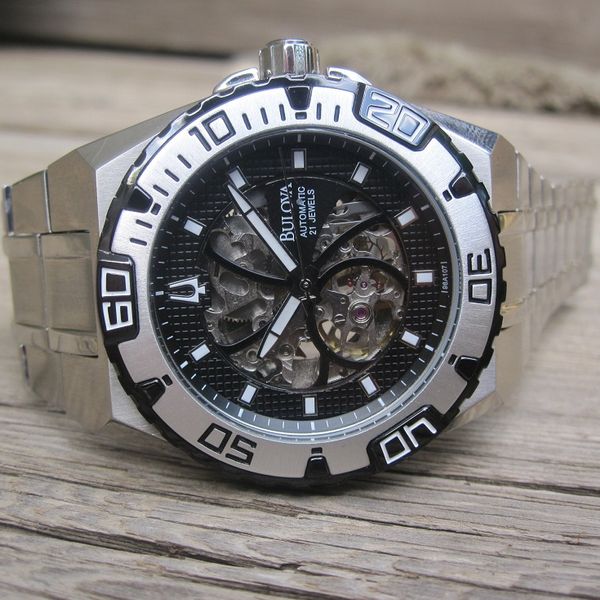 FS: Bulova Marine Star Skeleton + winder | WatchCharts Marketplace