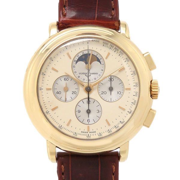 Ulysse Nardin Chronograph Moon Phase Men's 531-77 Hand winding Lemania ...