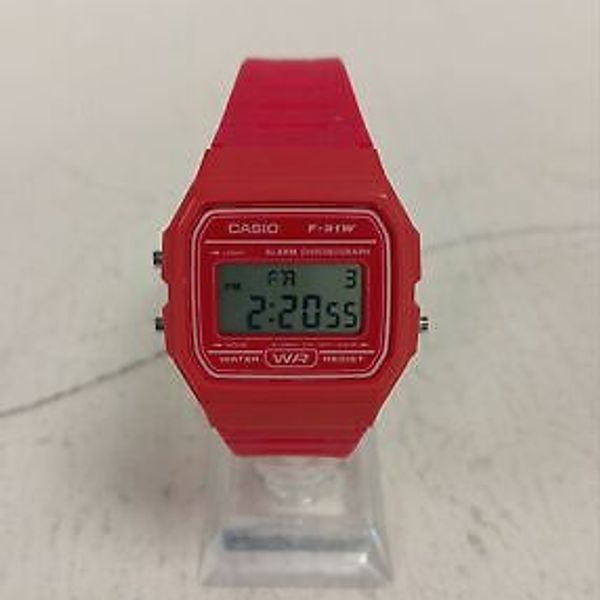 Casio F-91W Retro Red Digital Watch Classic Style, 80s Vibe Collectable ...
