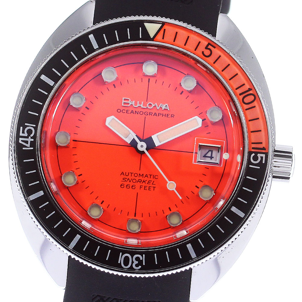 ★With box [BULOVA] Bulova Devil Diver Date 96B350 Automatic Men's ...