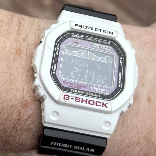 CASIO G-Shock GWX-5600B Atomic, Solar Watch In Great Condition ...