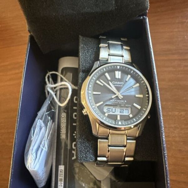 CASIO LINEAGE LCW-M100TSE-1AJF Multiband 6 Solar Radio Men's Watch New ...